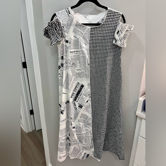 Dresses | Heydari Newspaper Dress | Poshmark